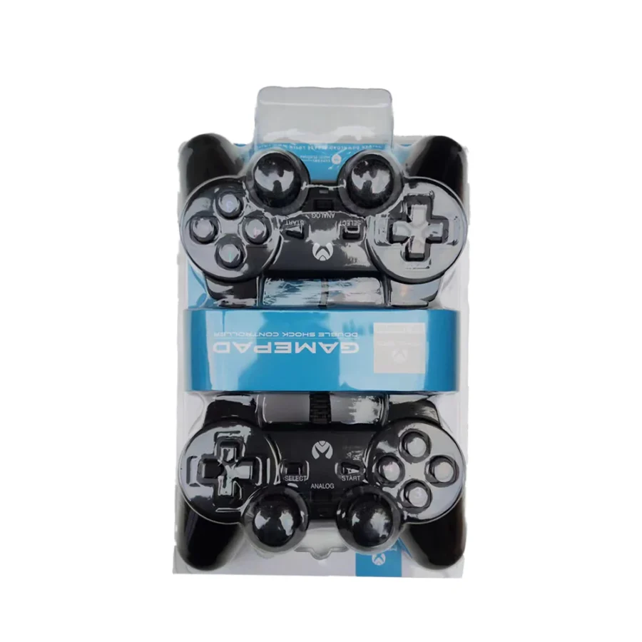 Mikuso GP-USB008 BK Double Game Pad Wired Black - R&R Pc Corner