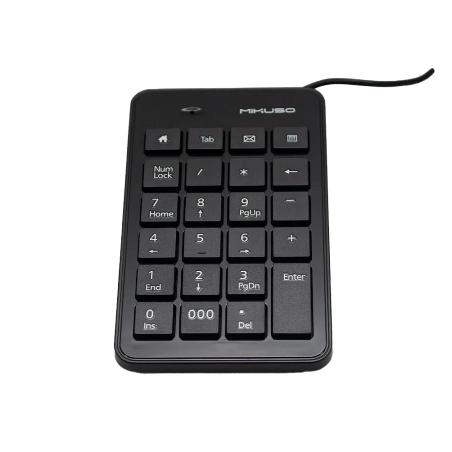 Mikuso KB-047U BK Wired Numeric Keypad Black - R&R Pc Corner