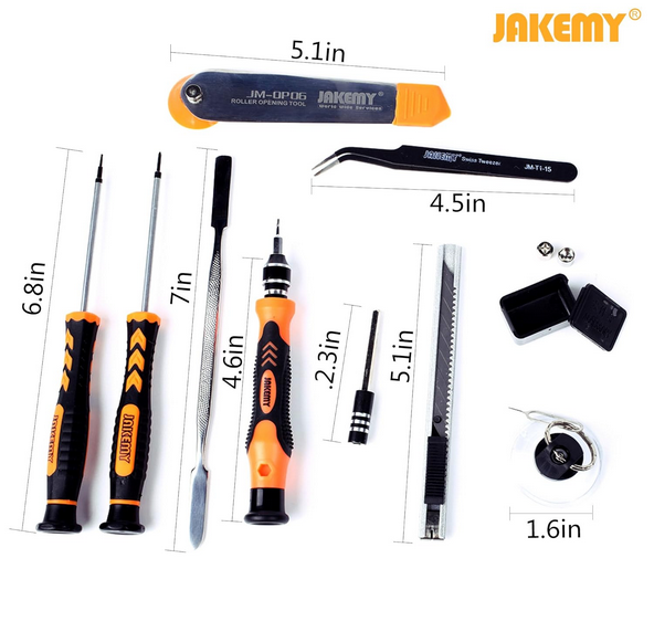 Jakemy JM-8139 Household Maintenance Screwdriver Set Hardware Tool kit ...